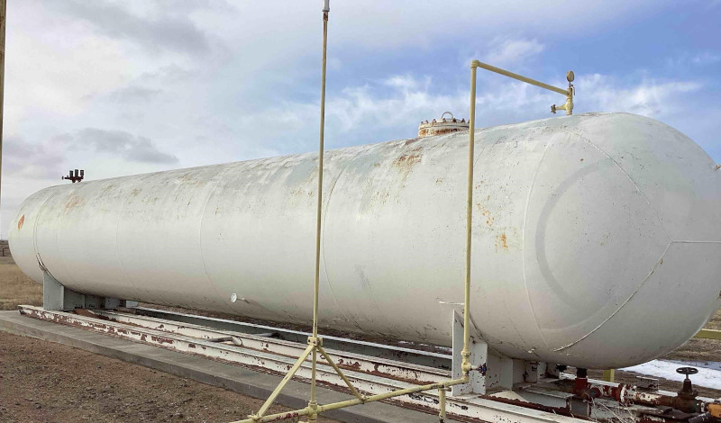 18,000 Gallon Skid Anhydrous Tank | Cactus Tanks